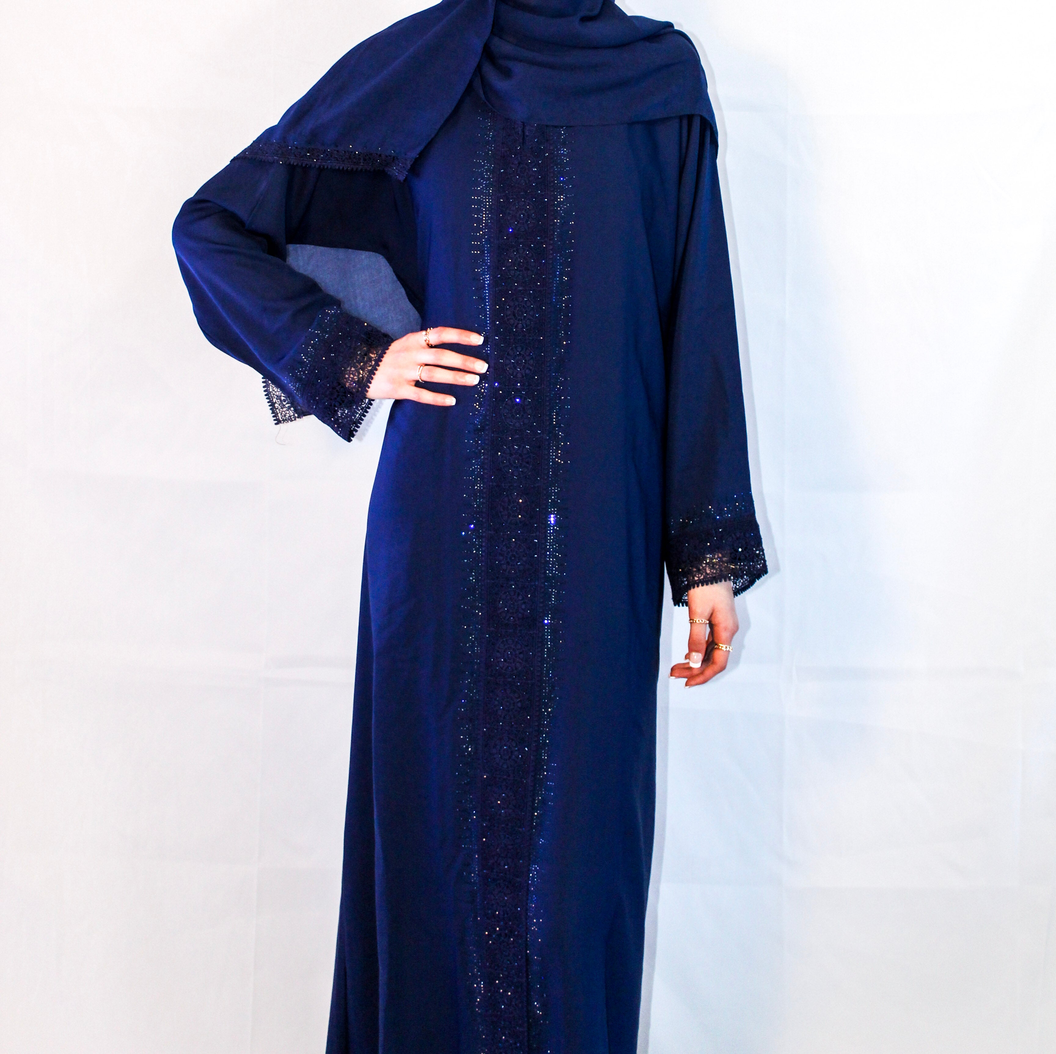 NOOR AL LAYAL NAVY – Lanah Designs